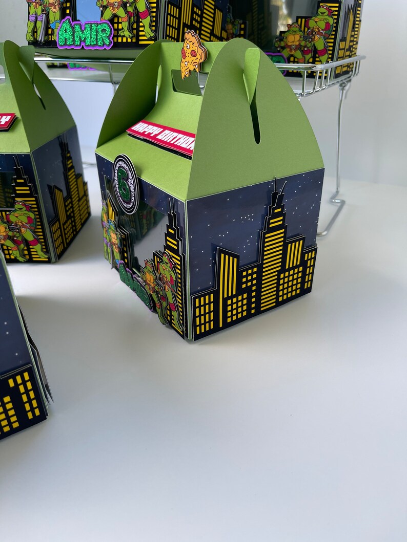 Ninja Turtle Inspired Favor Box Teenage Mutant Ninja Turtles - Etsy