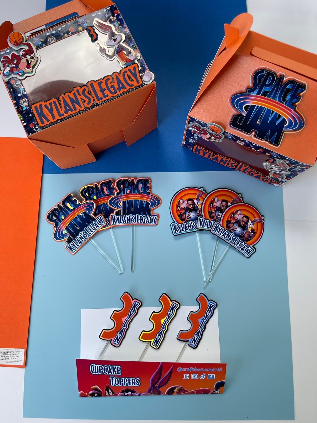 Space Jam Inspired Cupcake Toppers - Etsy