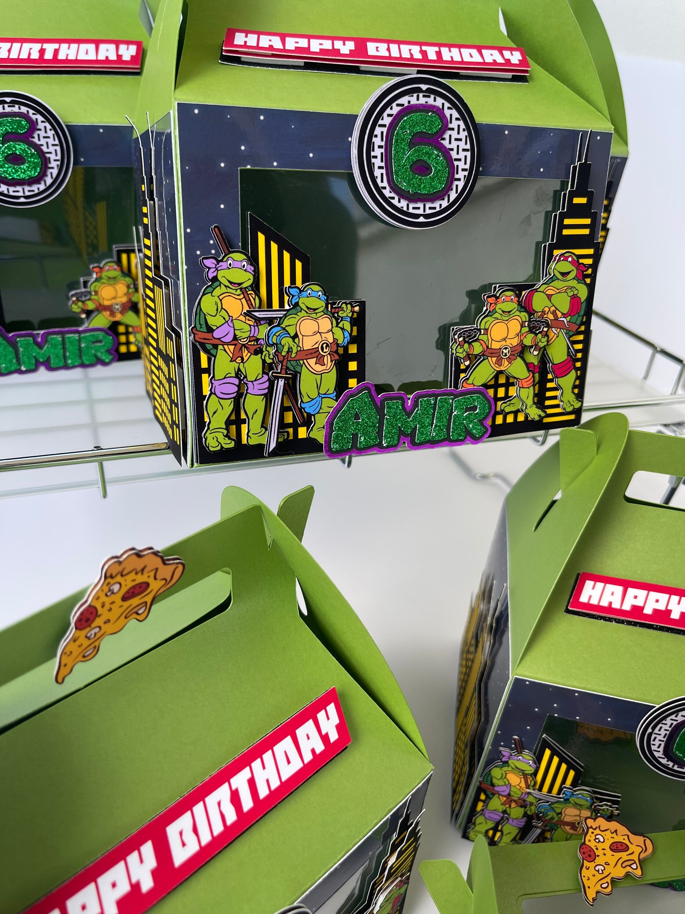 Ninja Turtle Inspired Favor Box, Teenage Mutant Ninja Turtles Favor Box ...