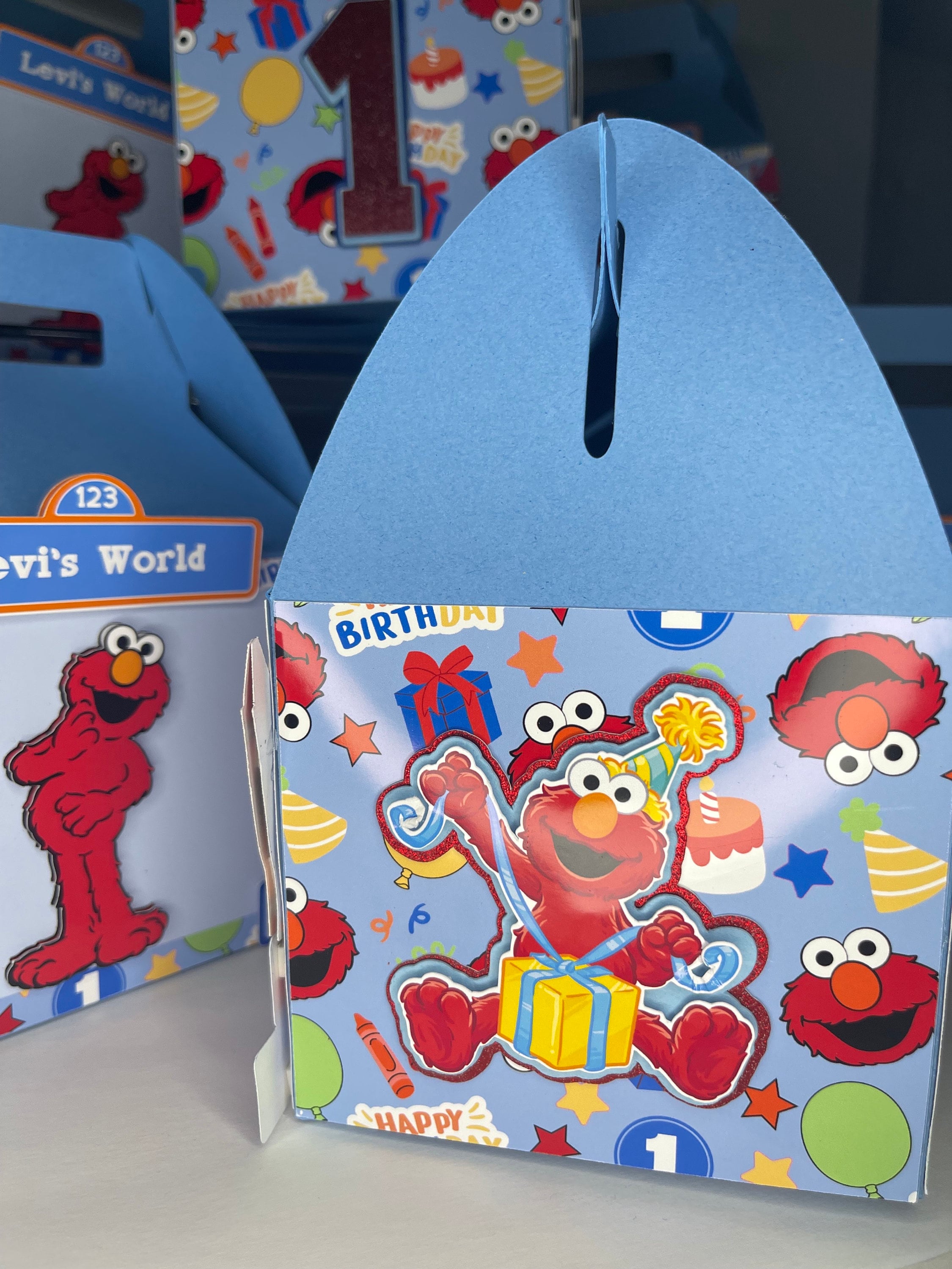 Elmo Favor Boxes Sesame Street Favor Boxes Elmo Goodie Box - Etsy
