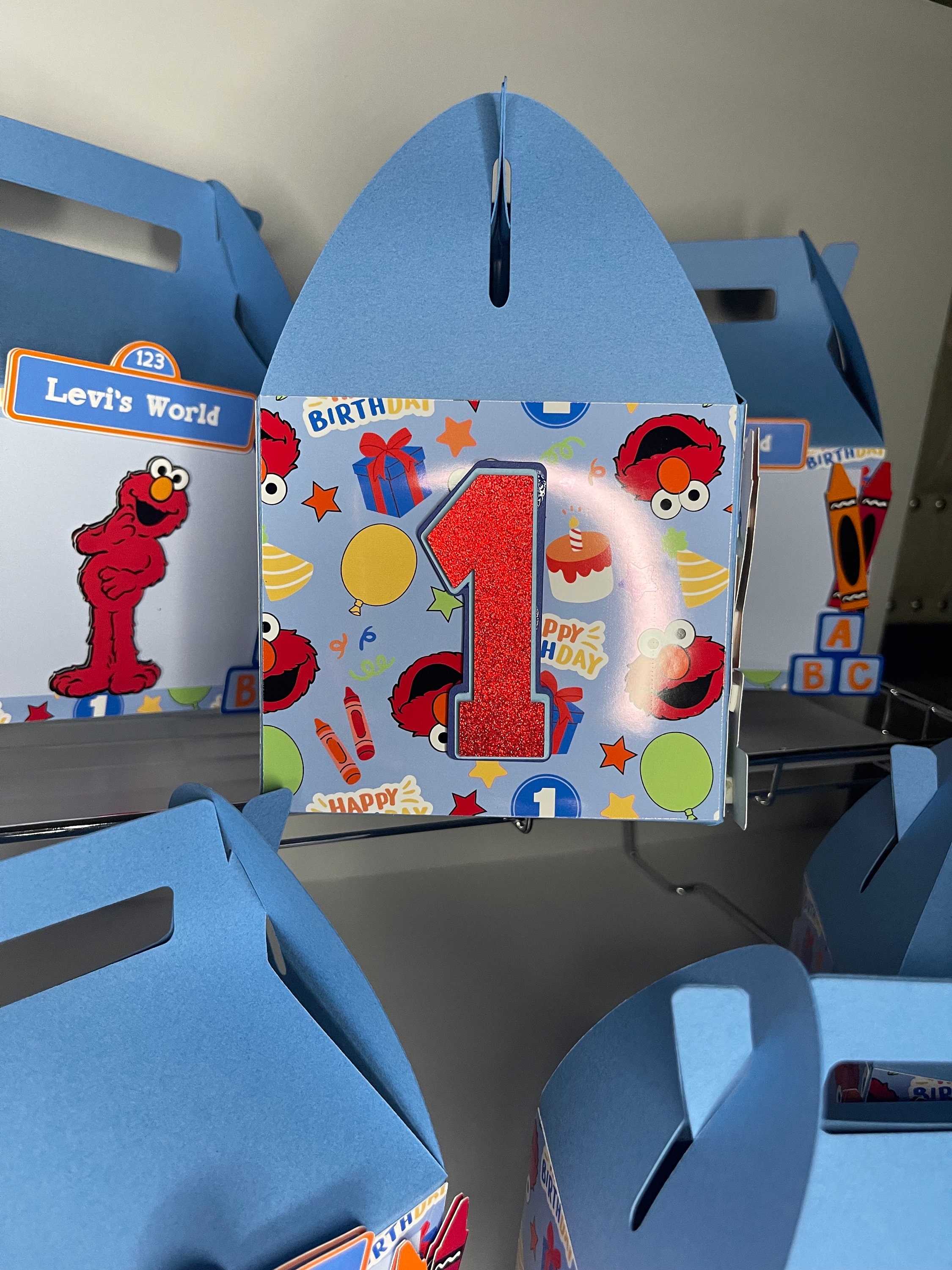 Elmo Favor Boxes Sesame Street Favor Boxes Elmo Goodie Box - Etsy