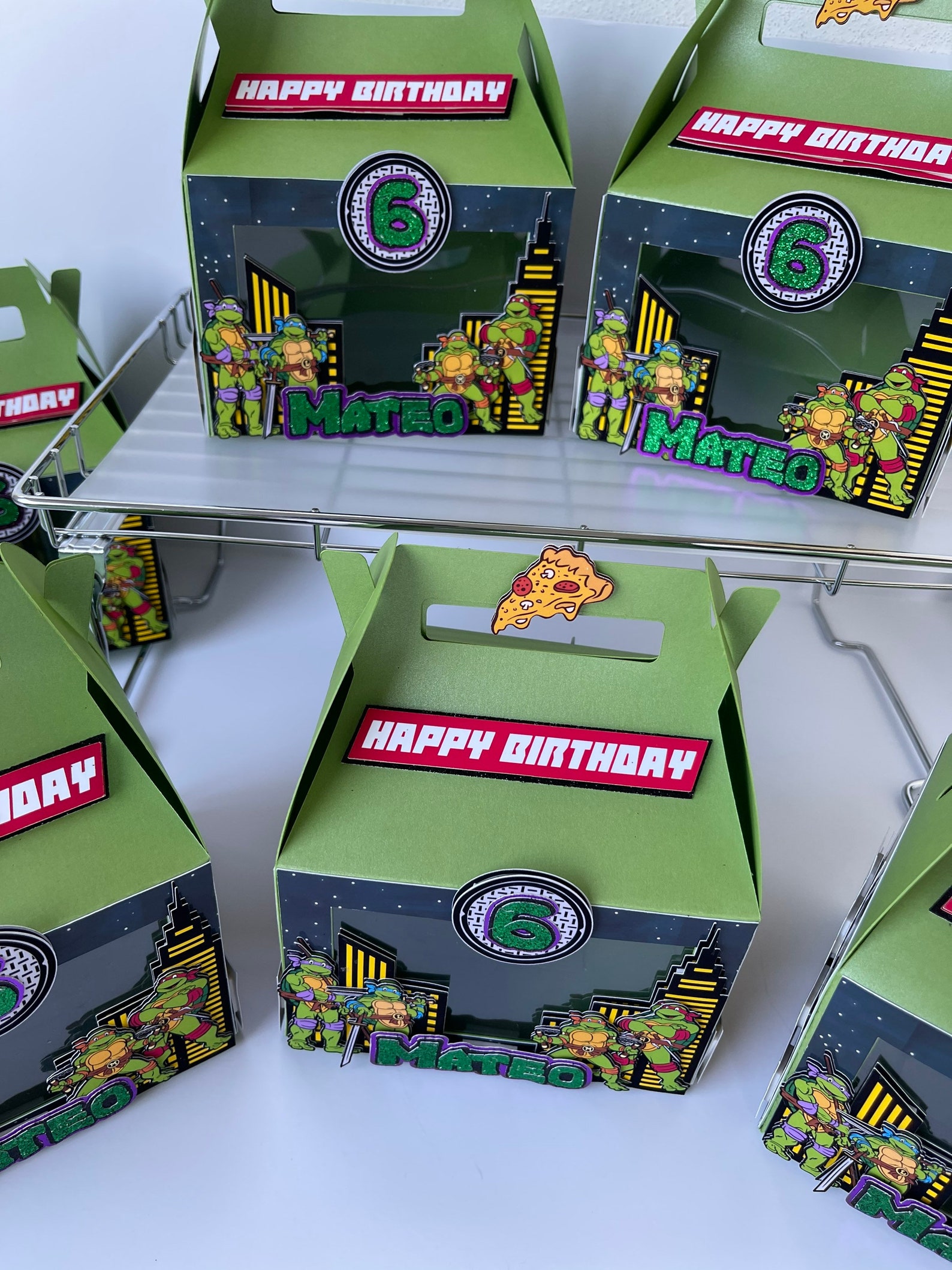 Ninja Turtle Inspired Favor Box, Teenage Mutant Ninja Turtles Favor Box ...