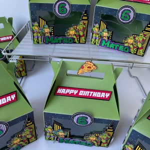 Ninja Turtle Inspired Favor Box, Teenage Mutant Ninja Turtles Favor Box ...