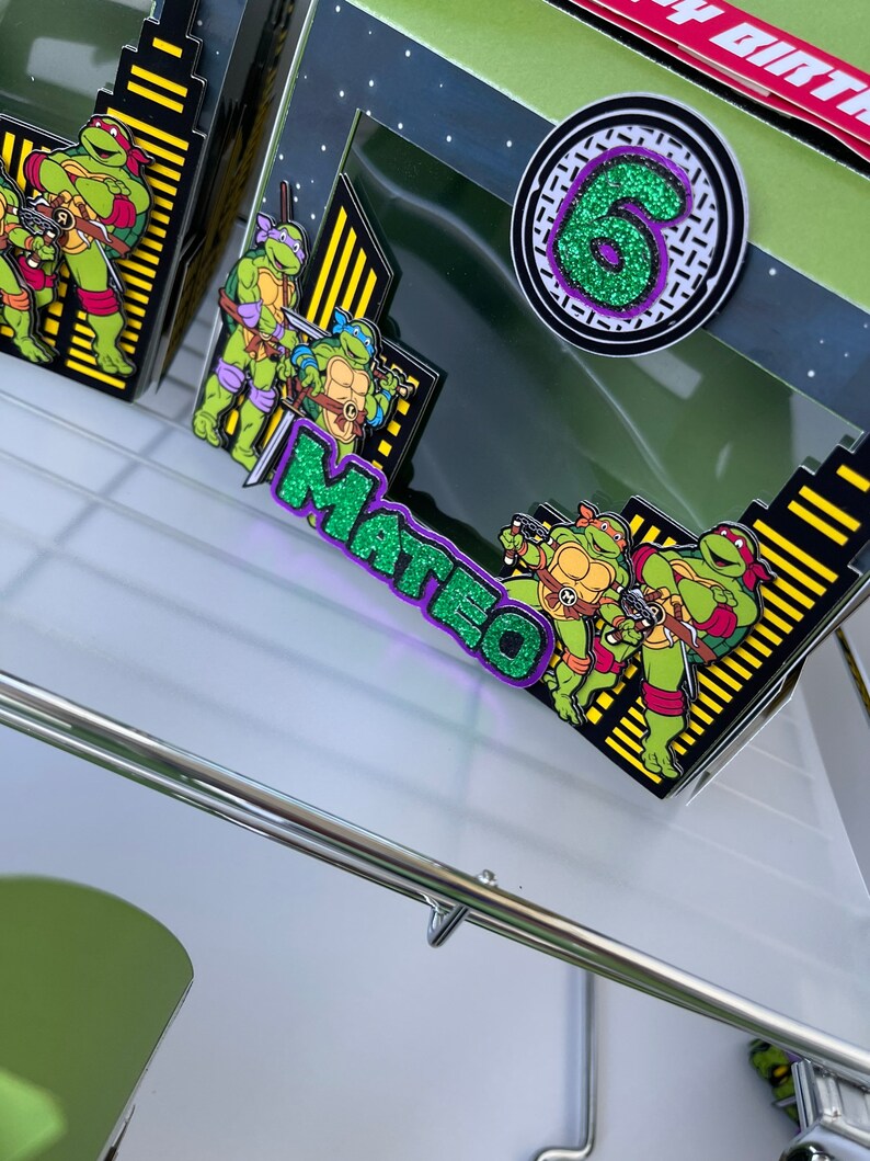 Ninja Turtle Inspired Favor Box, Teenage Mutant Ninja Turtles Favor Box ...