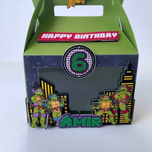 Ninja Turtle Inspired Favor Box, Teenage Mutant Ninja Turtles Favor Box ...