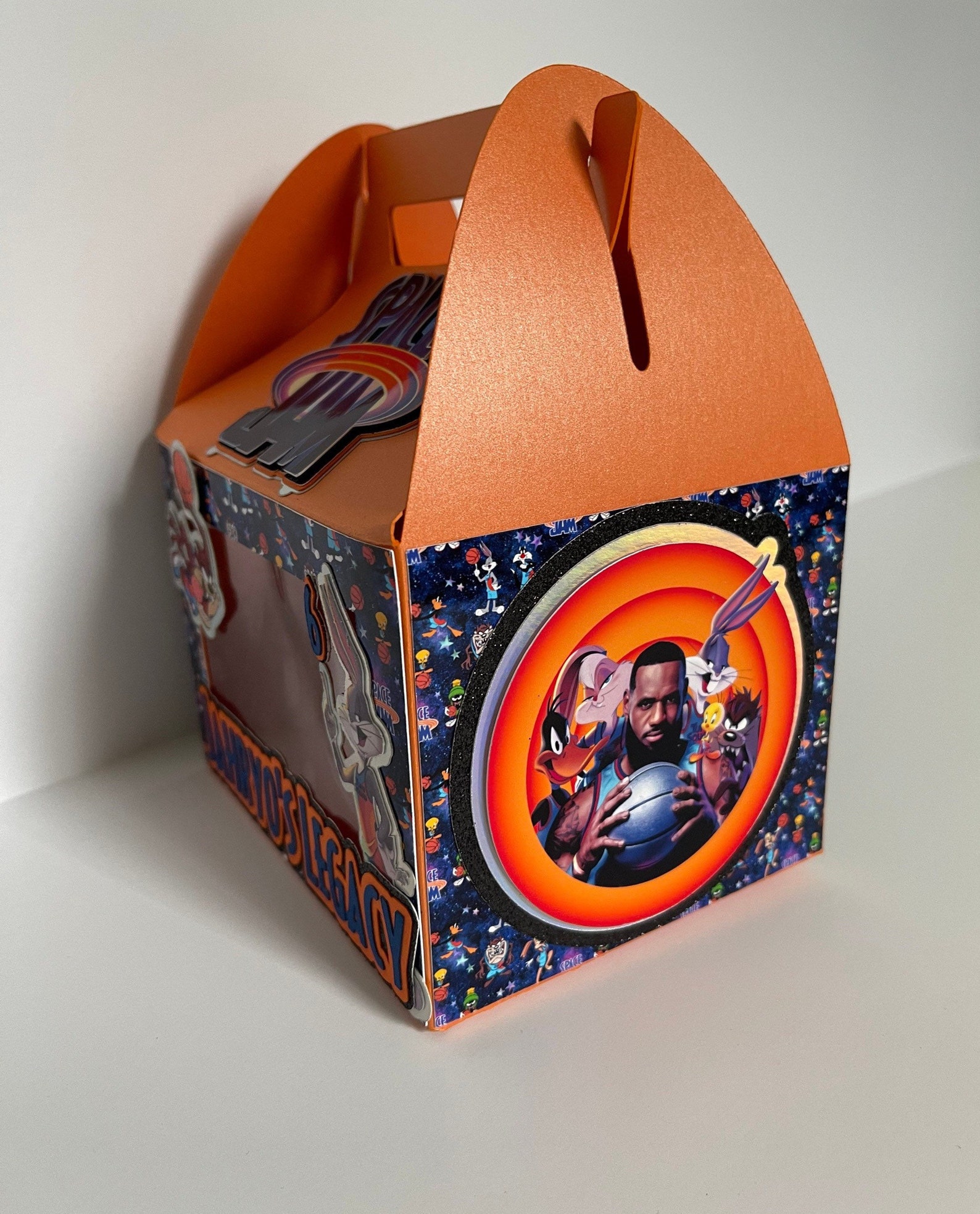 Space Jam Inspired Gable Box Space Jam Inspired Favor Box - Etsy
