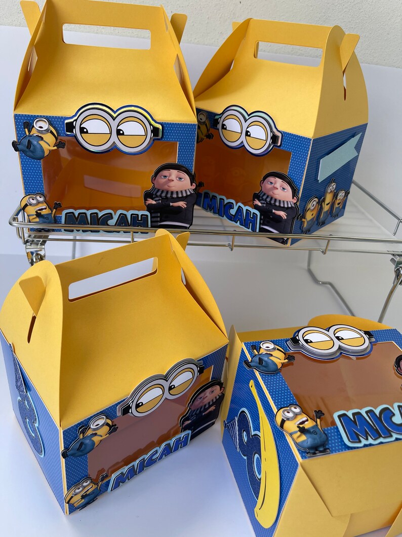 Minions Inspired Favor Box Minions Cake Topper Minions Party - Etsy