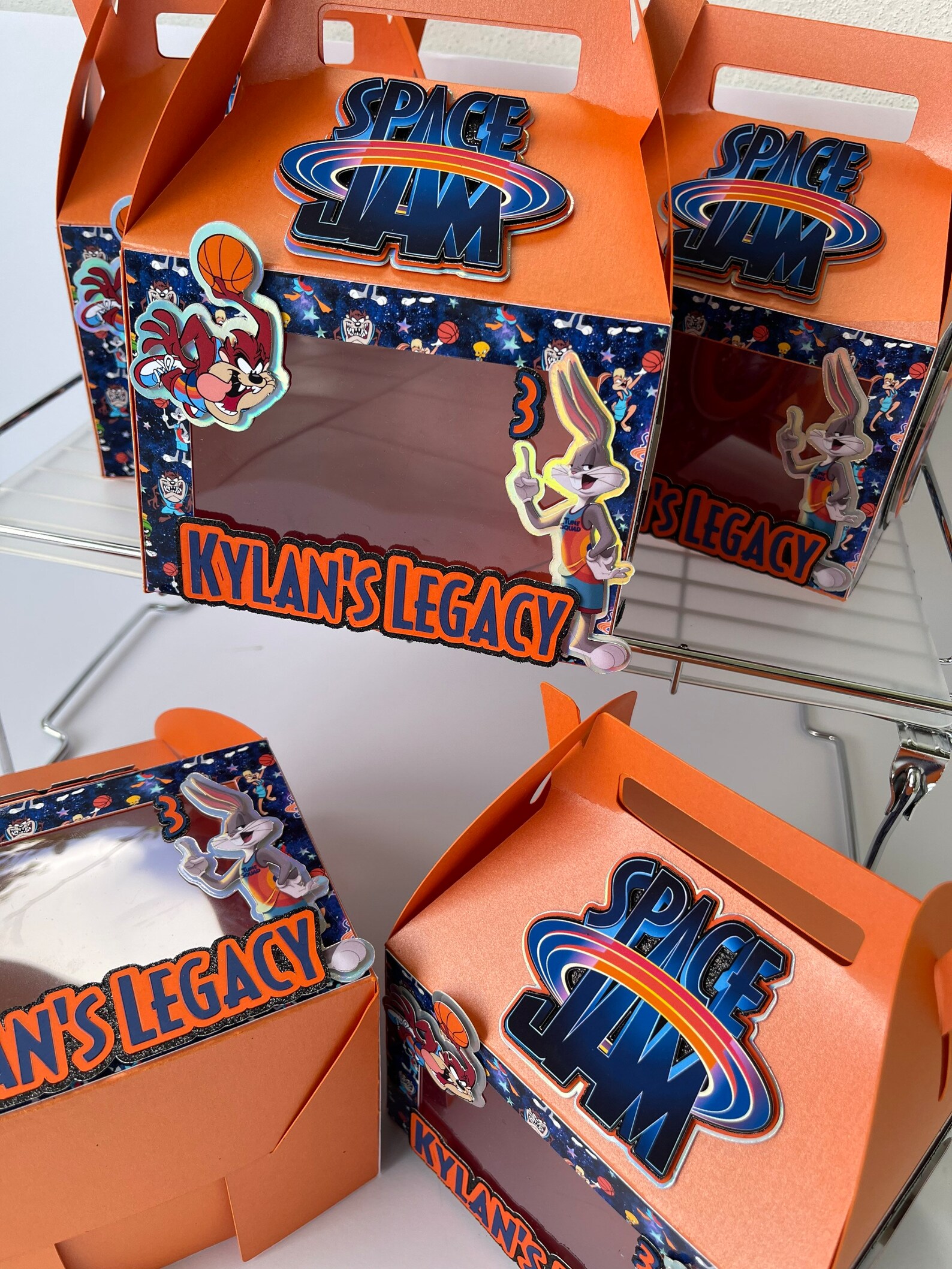 Space Jam Inspired Gable Box Space Jam Inspired Favor Box - Etsy