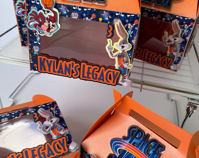 Space Jam Inspired Gable Box, Space Jam Inspired Favor Box - Etsy