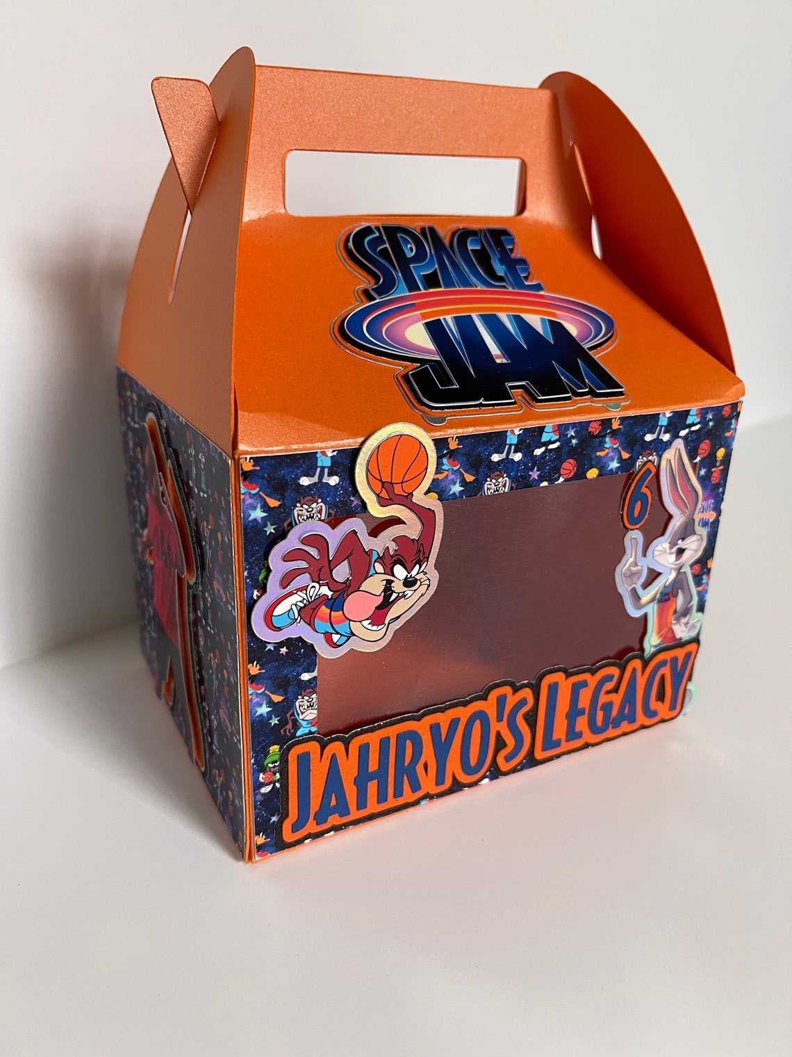 Space Jam Inspired Gable Box Space Jam Inspired Favor Box - Etsy