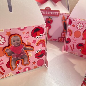 Elmo Favor Boxes, Sesame Street Favor Boxes, Elmo Goodie Box, Elmo ...