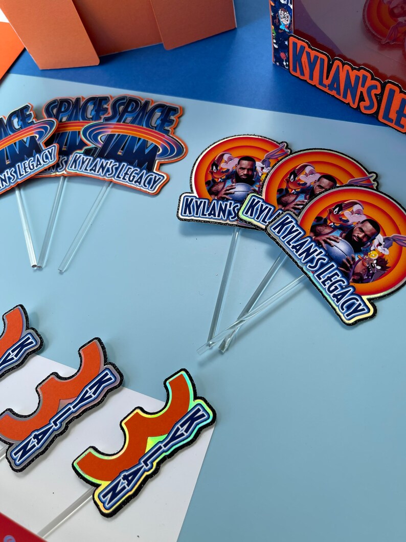 Space Jam Inspired Cupcake Toppers - Etsy