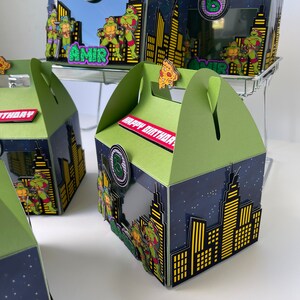 Ninja Turtle Inspired Favor Box, Teenage Mutant Ninja Turtles Favor Box ...