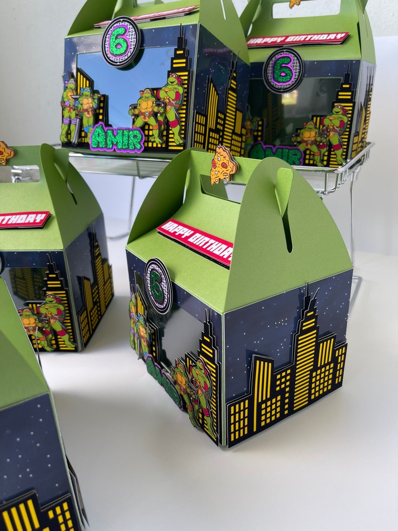 Ninja Turtle Inspired Favor Box, Teenage Mutant Ninja Turtles Favor Box ...