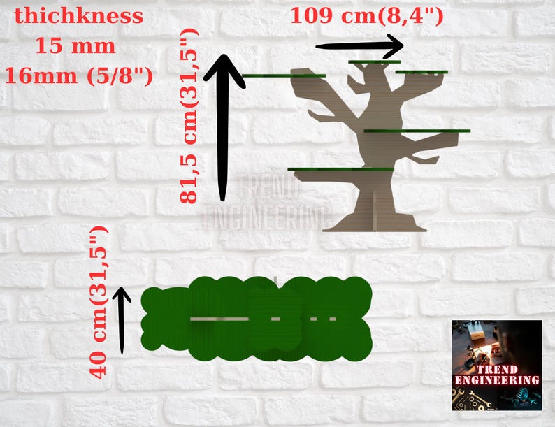 Tree Style Collapsible Stand CNC Router Cut Files DXF and SVG, Wooden ...