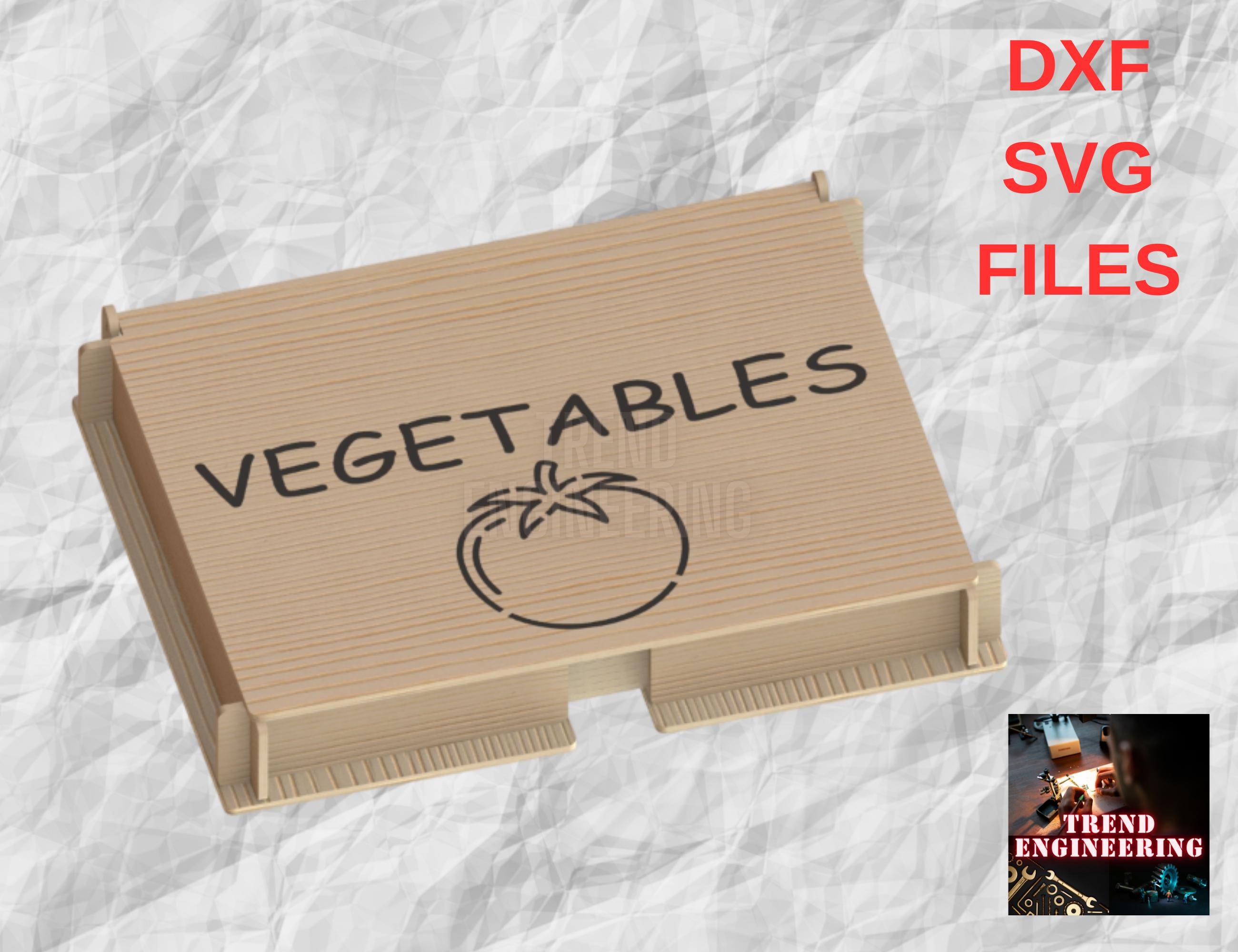 Vegetables Paint Template Laser Cut Files SVG DXF, Wooden Toys, Paint ...