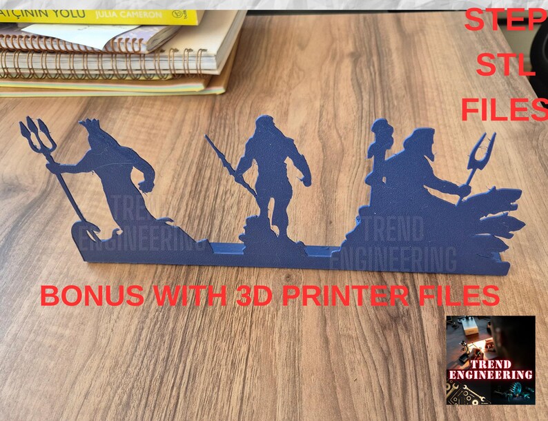 Greek Gods Desktop Decors Laser Cut Files SVG and DXF, Greek Goods ...