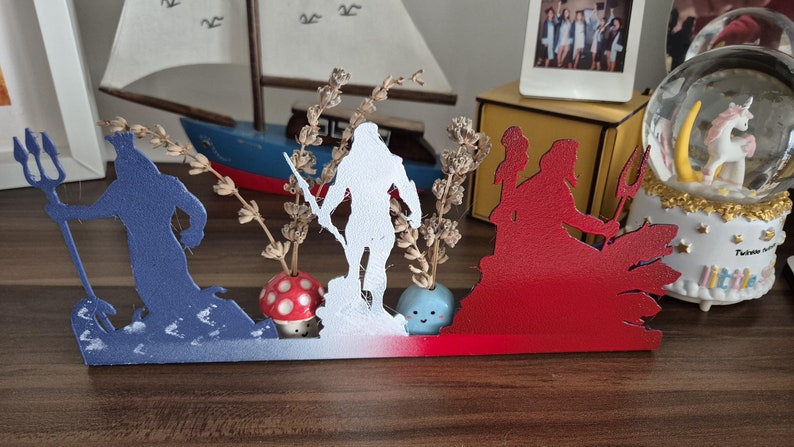 Greek Gods Desktop Decors Laser Cut Files SVG and DXF, Greek Goods ...