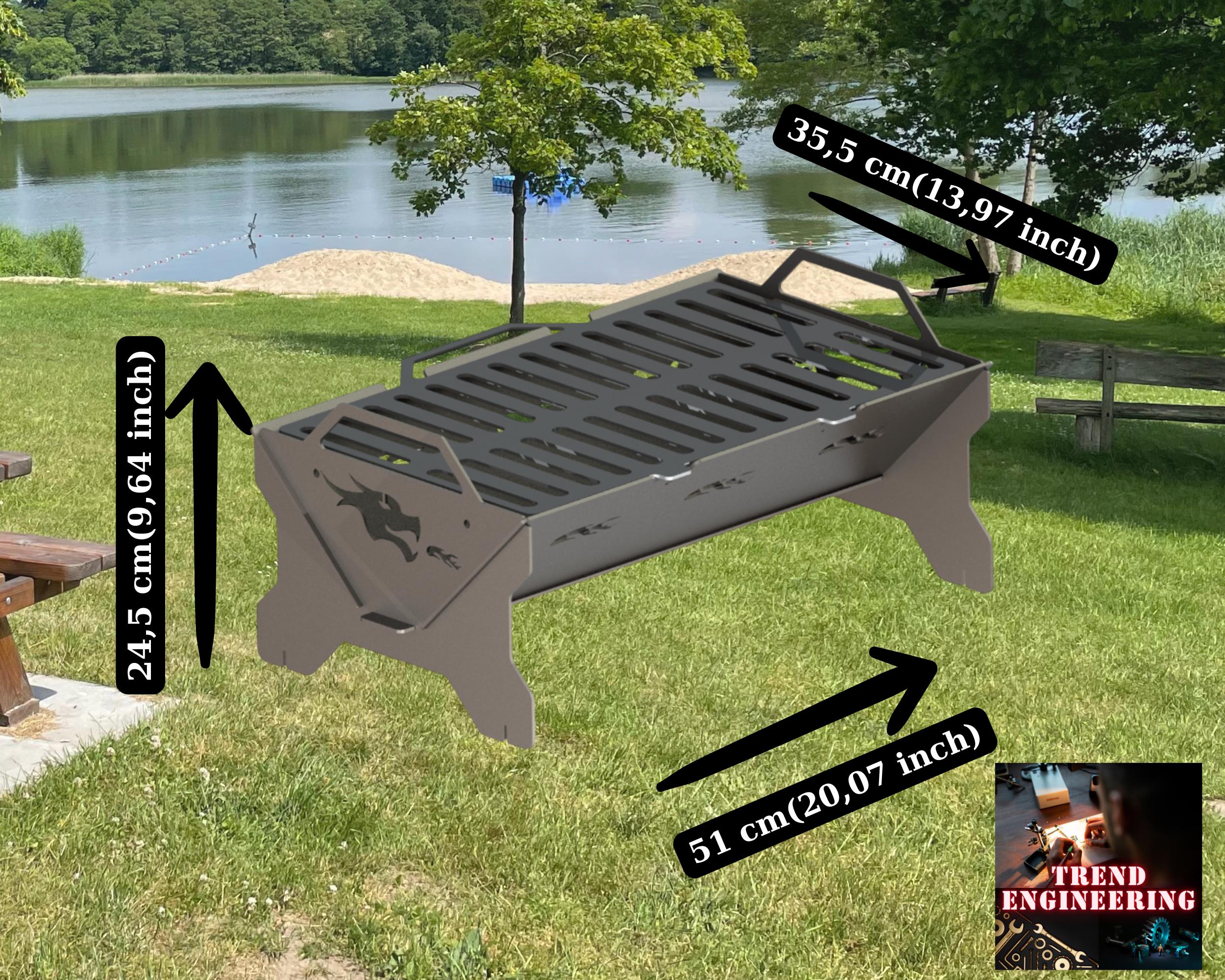 Fire Pit Collapsible, Laser Cut, Foldable, Plasma Cut Fire Pit, DIY ...