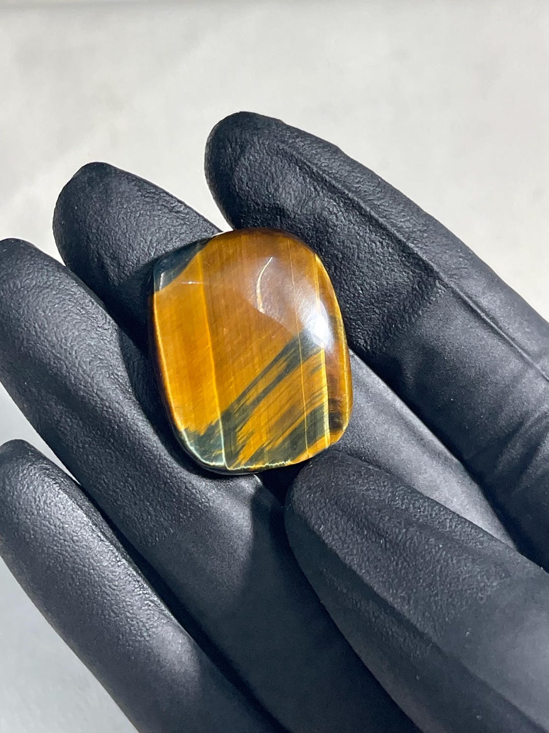 Yellow & Black Tiger Eye Gemstone, Polished Cushion Cut, 39 Carats - Etsy