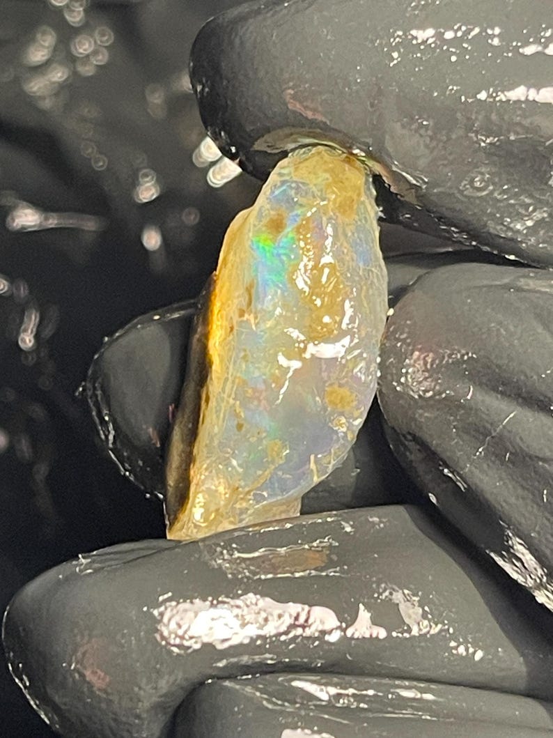 Gorgeous Blue Fire Opal Raw, Bright Flashy Fir Opal Rough, Ethiopian ...