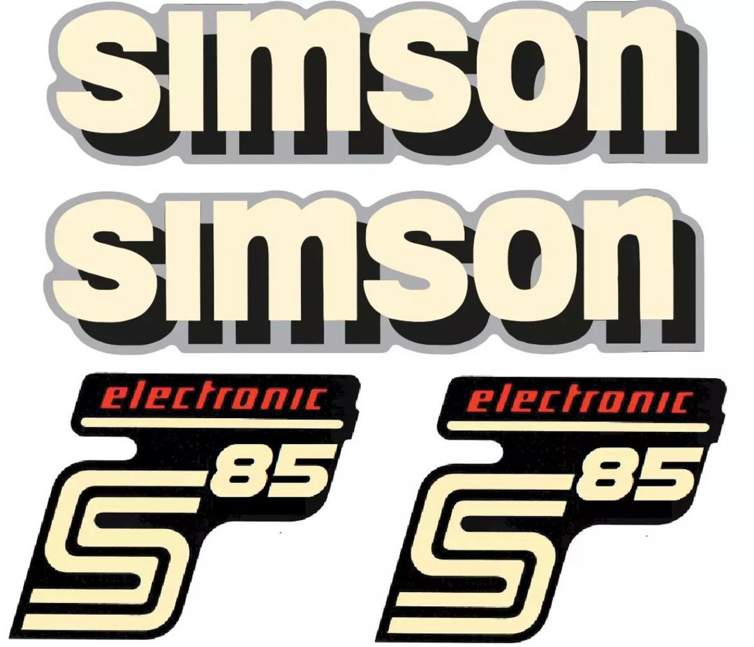 Decor Set Simson S85 Electronic Retro Sticker Set - Etsy