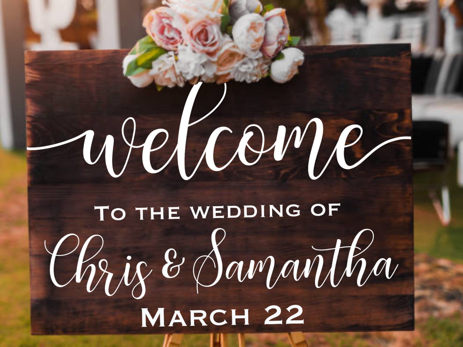 Cheapest Custom Welcome Sign Decal. Mirror Wedding Welcome - Etsy