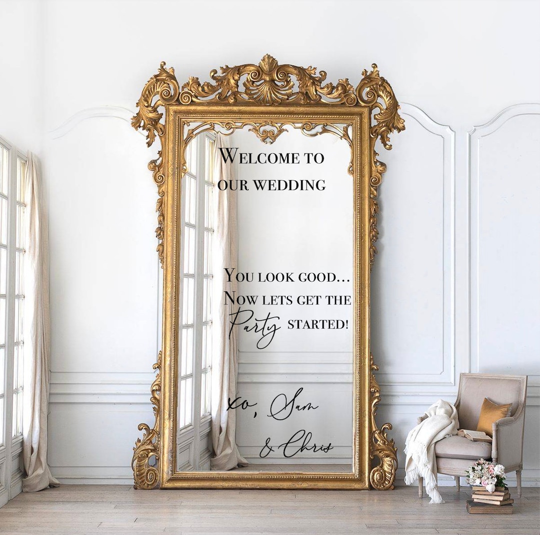 Cheapest and Fastest! Selfie Mirror Decal for Weddings or Events ...