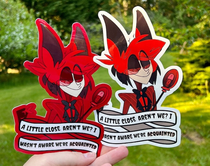 Radioapple Pride Spinning Standee Ll Alastor and Lucifer From Hazbin ...