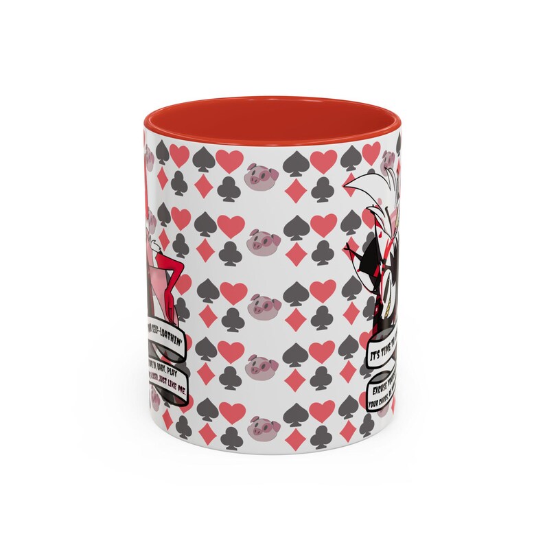 Quirky Husk and Angel Dust Loser Baby Accent Coffee Mug, Double Sided ...