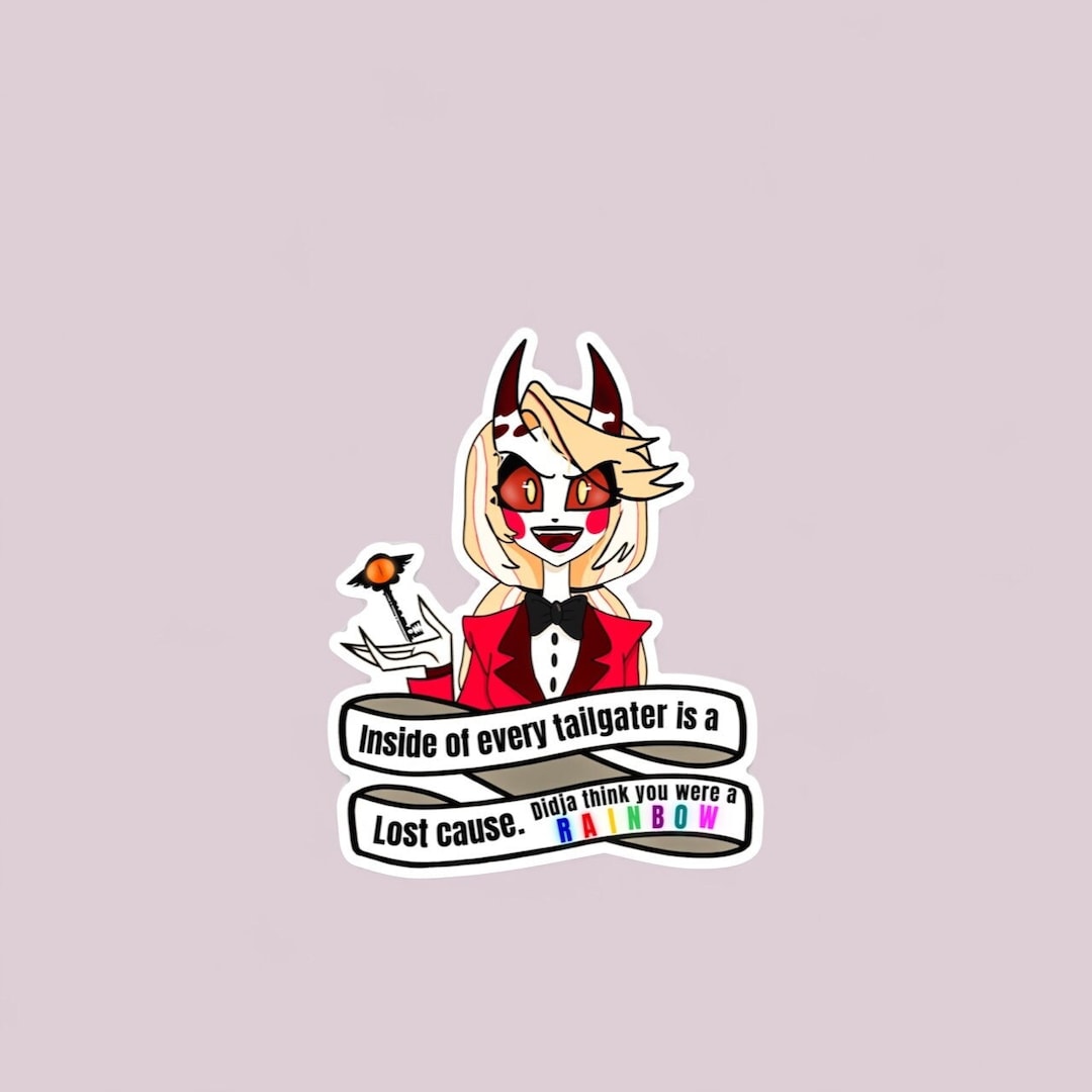Charlie Morningstar Demon Form Tailgater Bumper Sticker Hazbin Hotel - Etsy