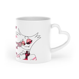 Angel Dust and Husk Hazbin Hotel Heart-shaped Mug 11oz - Etsy