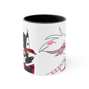 Husker Dust Hazbin Hotel Accent Coffee Mug, 11oz Angel Dust and Husk - Etsy