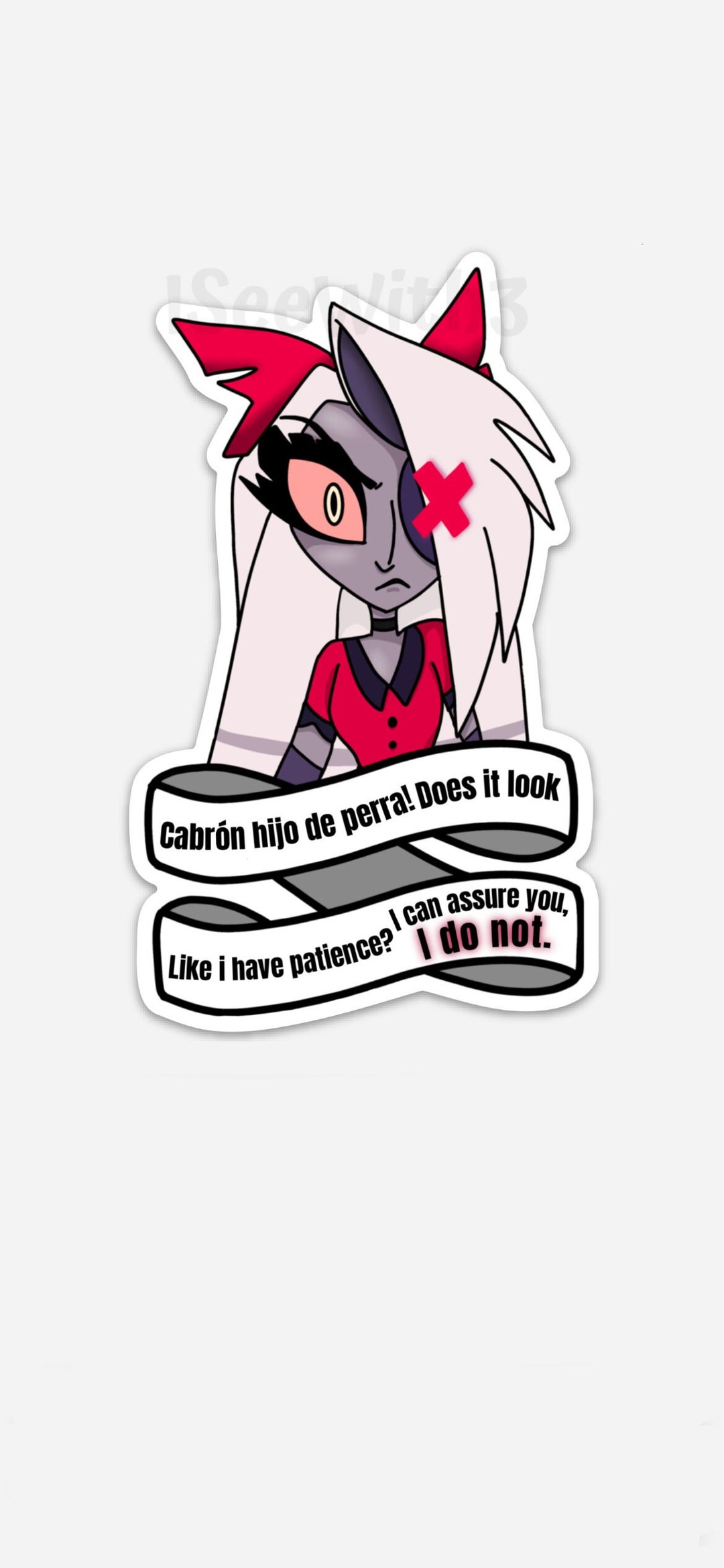 Vaggie Hazbin Hotel Bumper Sticker - Etsy