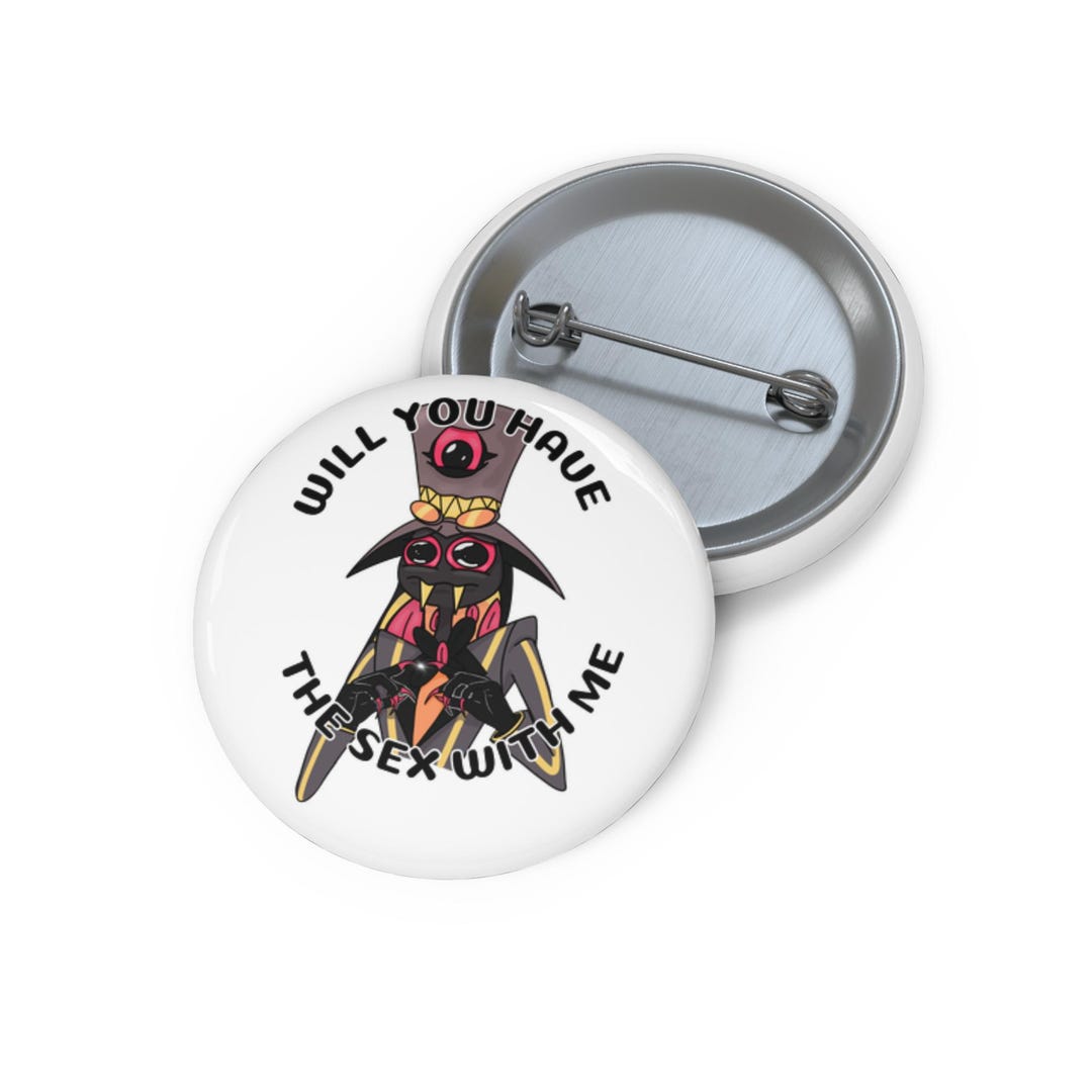 Sir Pentious Hazbin Hotel Custom Pin Buttons, Will You Have the Sex ...