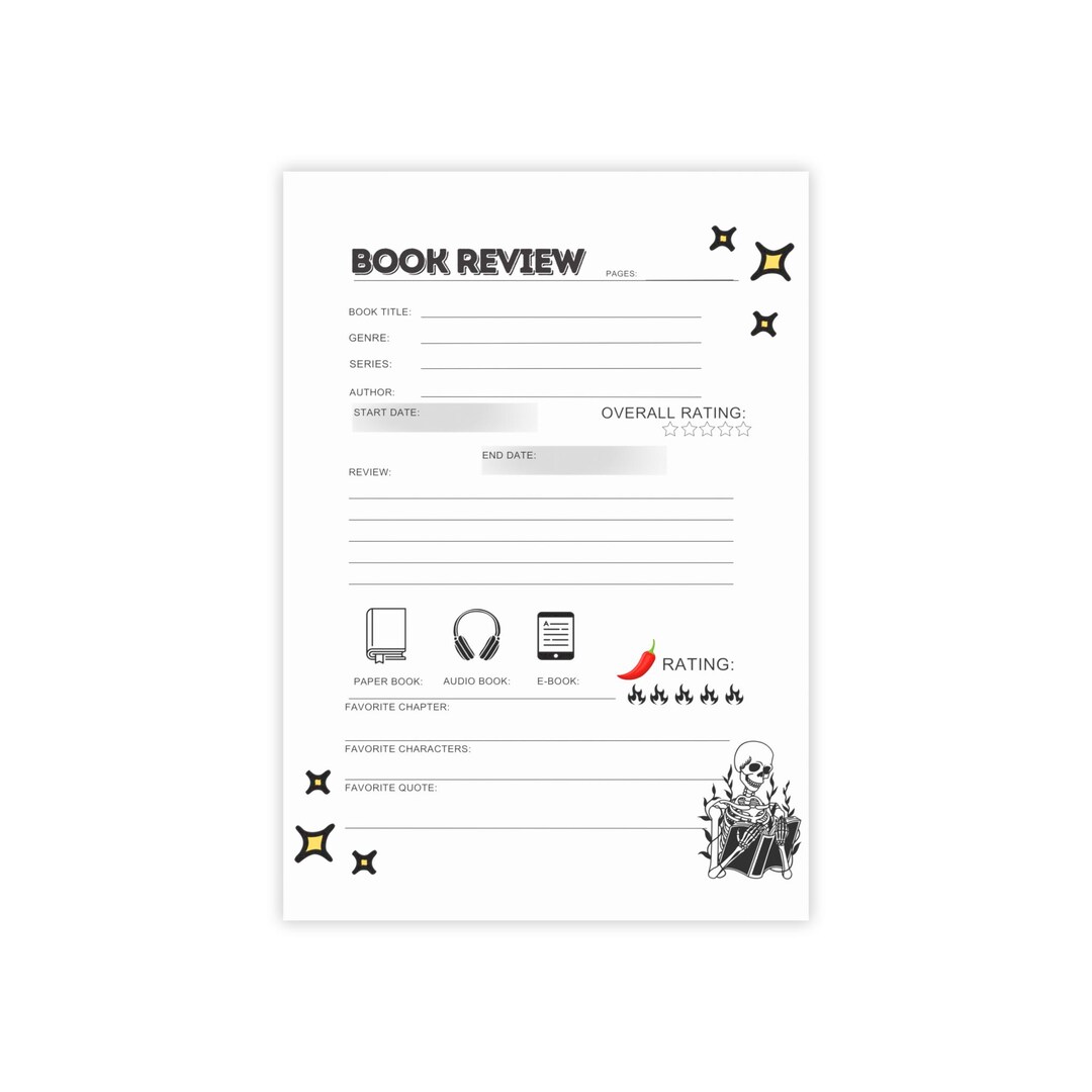 Book Review Spicy Post-it® Note Pads 50 Sheets - Etsy