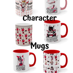 Husker Dust Hazbin Hotel Accent Coffee Mug, 11oz Angel Dust and Husk - Etsy