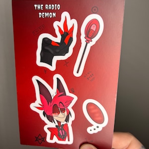 Alastor Hazbin Hotel Sticker Sheet / the Radio Demon / Bumper Sticker ...