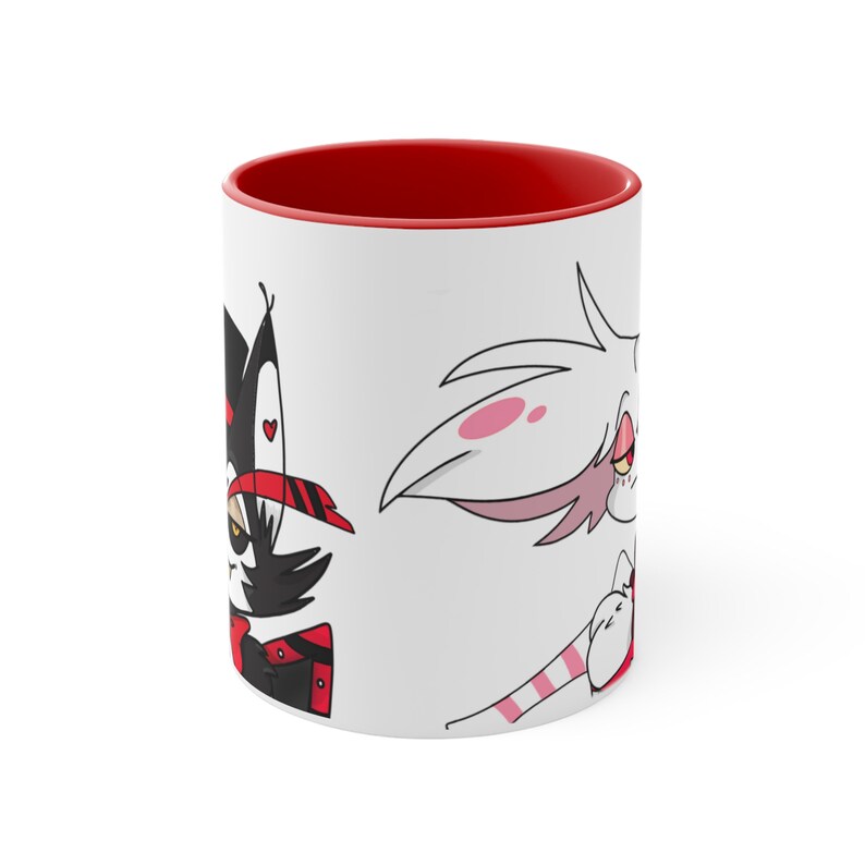 Husker Dust Hazbin Hotel Accent Coffee Mug, 11oz Angel Dust and Husk - Etsy