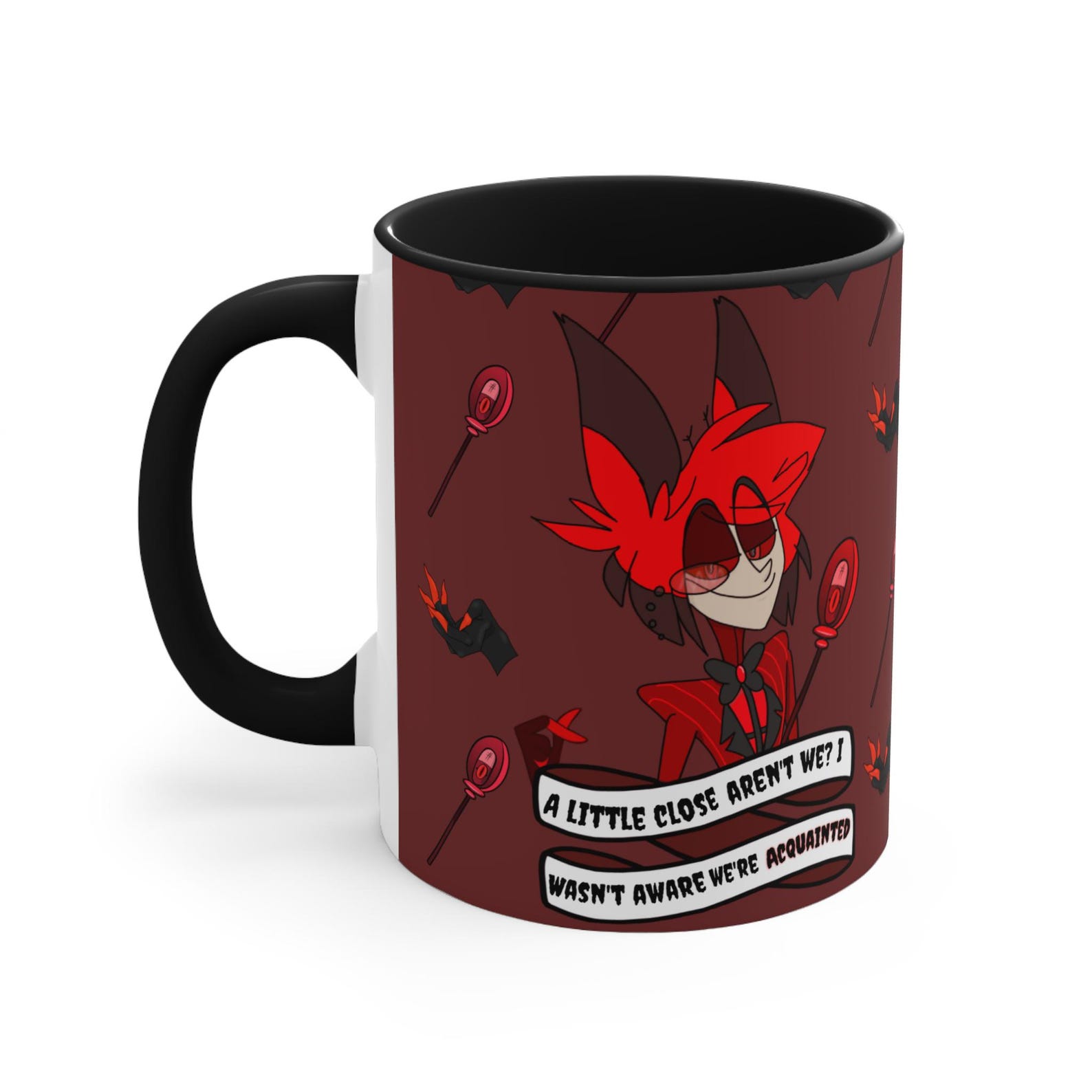 Hazbin Hotel Alastor the Radio Demon Accent Mug, Double Sided Wrap ...