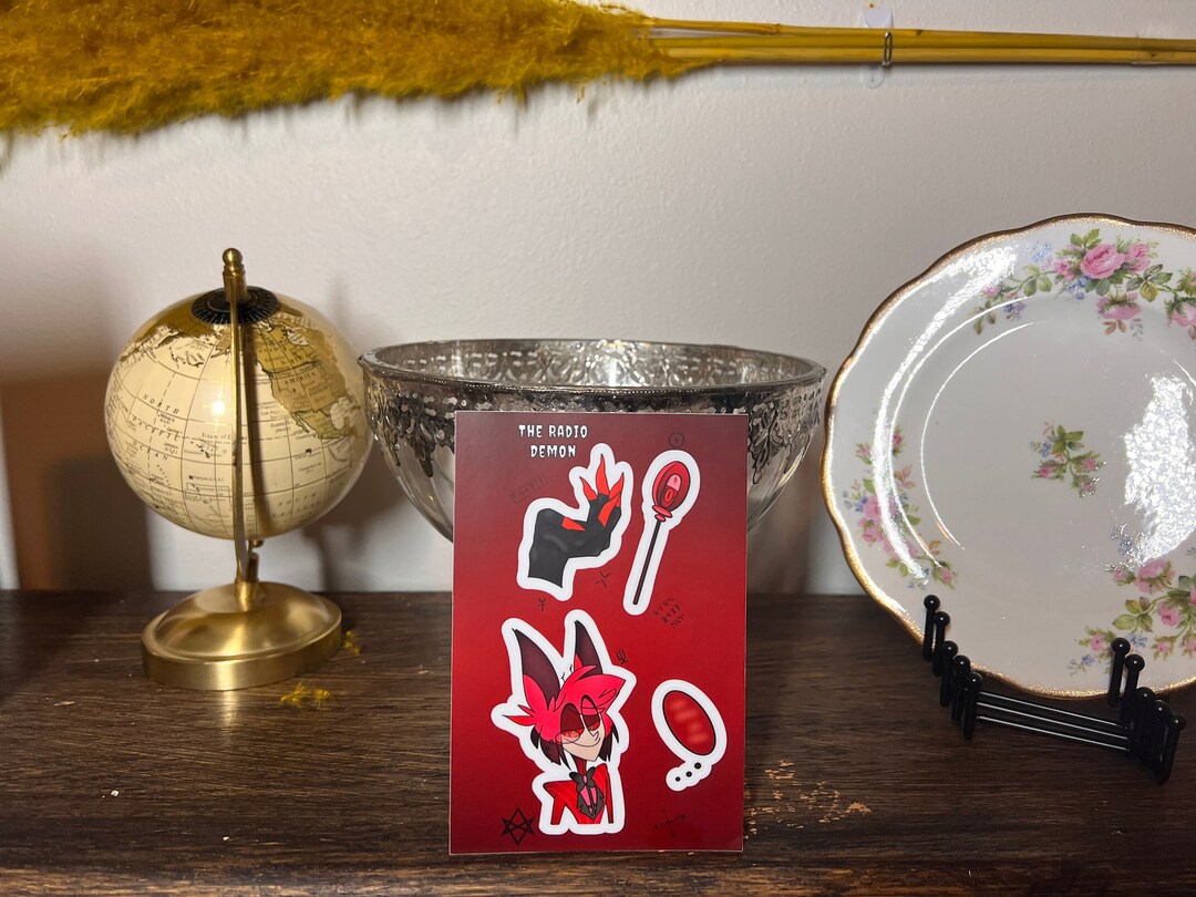Alastor Hazbin Hotel Sticker Sheet / the Radio Demon / Bumper Sticker ...