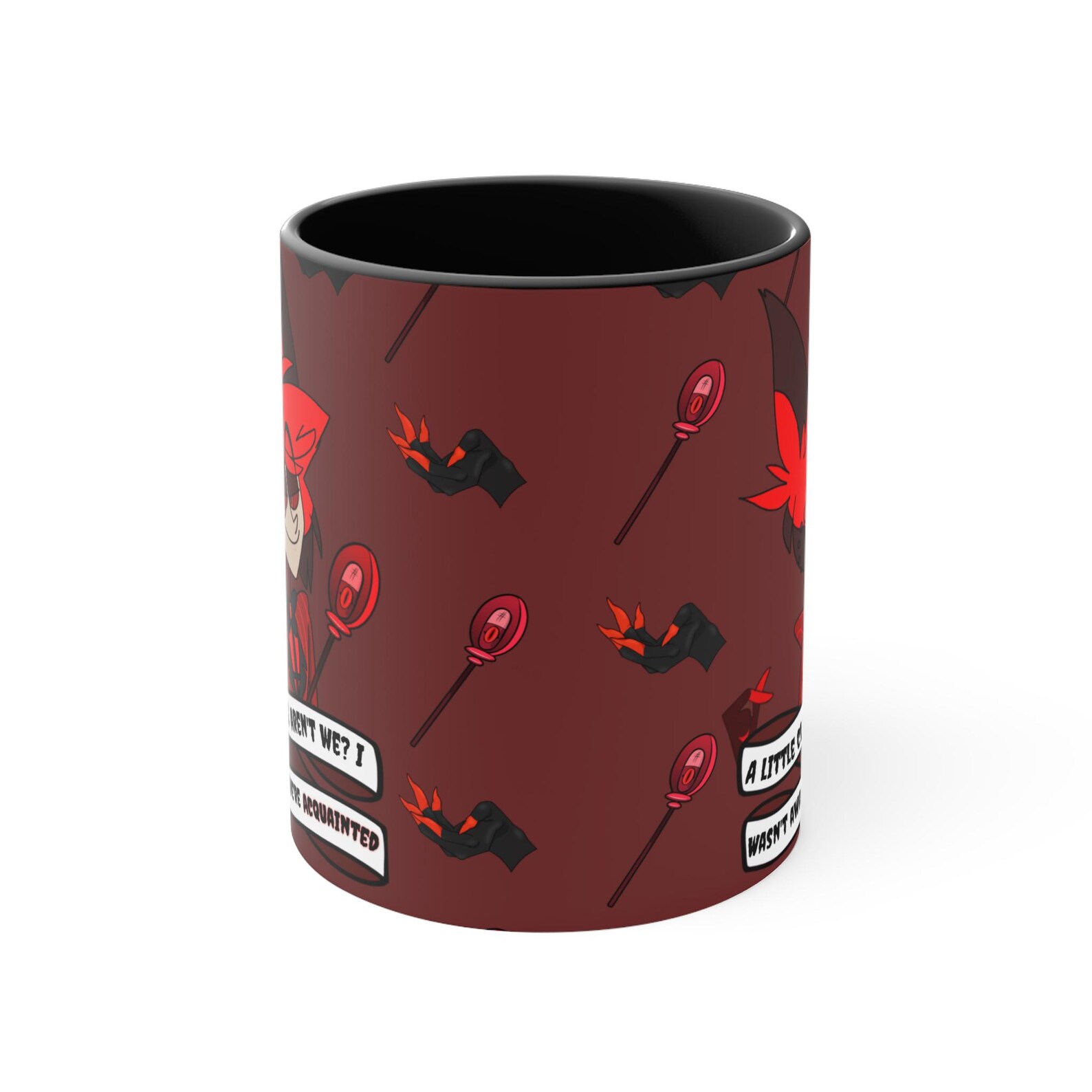 Hazbin Hotel Alastor the Radio Demon Accent Mug, Double Sided Wrap ...