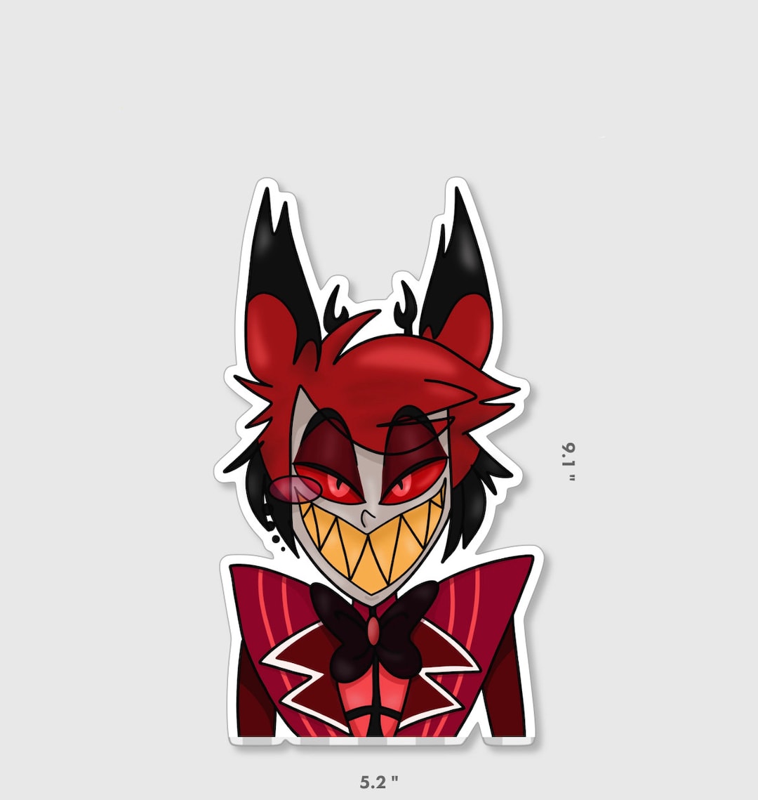 Peekaboo Alastor Hazbin Hotel Bumper Sticker Transparent Background - Etsy