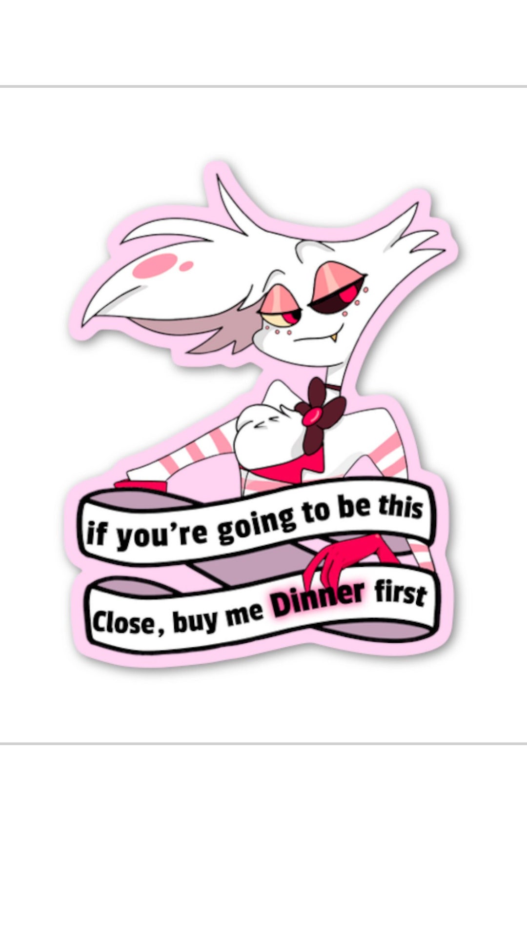 Angel Dust Hazbin Hotel Bumper Sticker Funny - Etsy