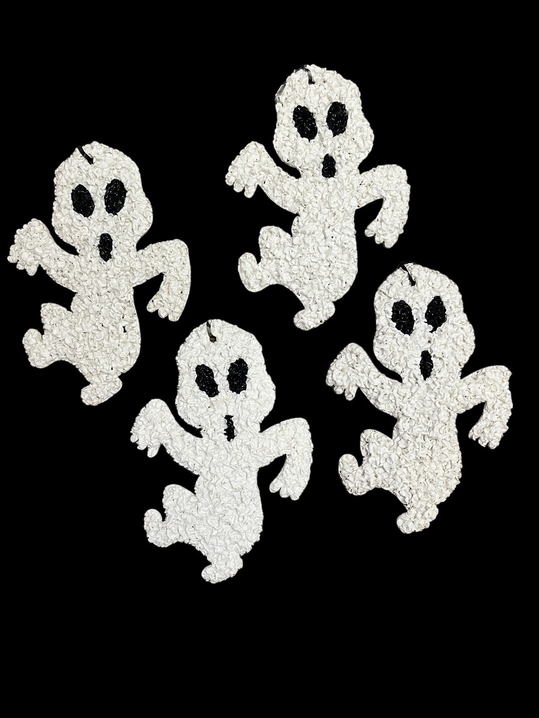 Vintage Melted Popcorn Plastic Ghost. Halloween Decoration. FREE ...