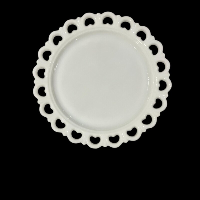 Milk Glass Platter - Etsy