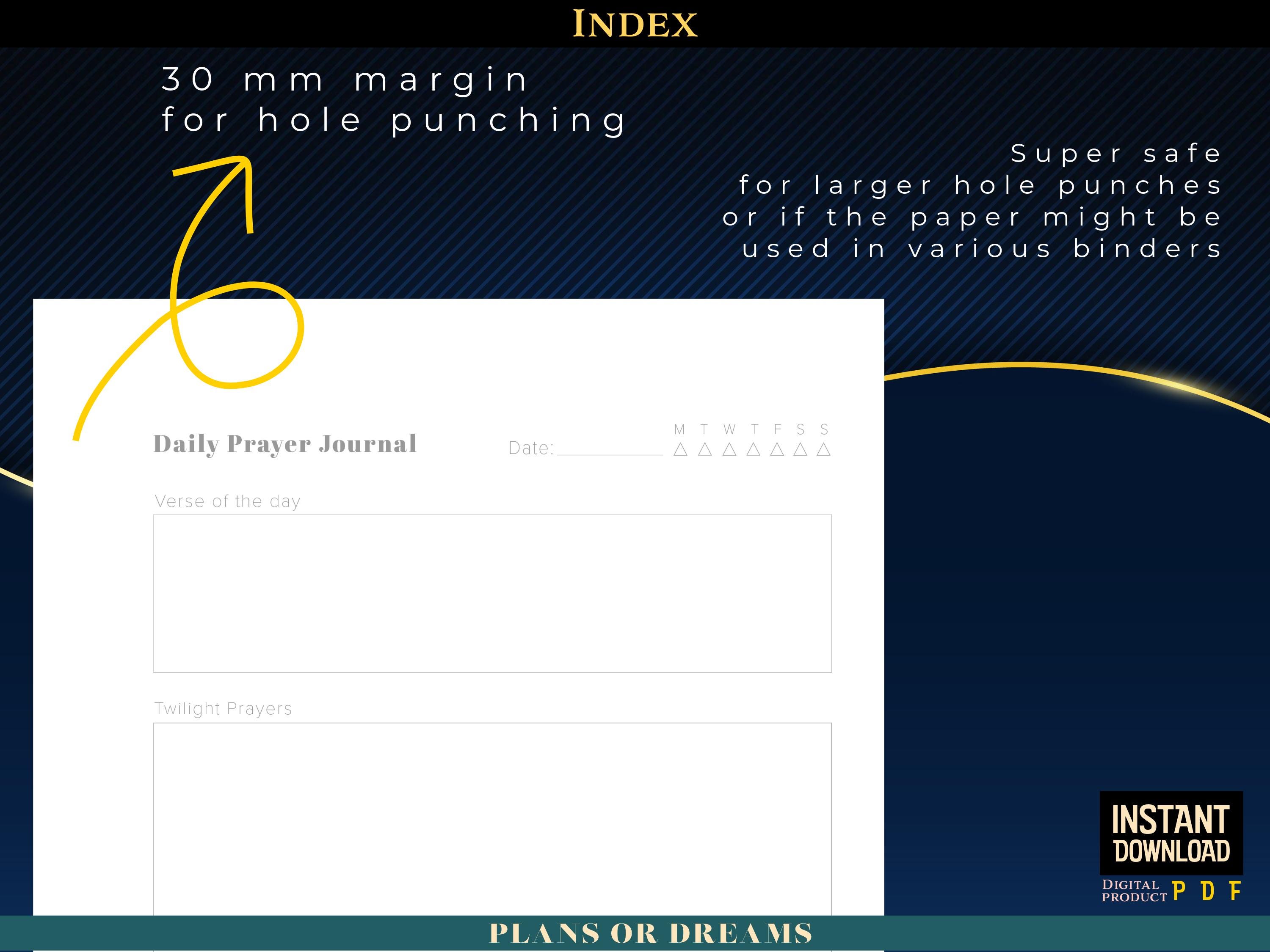 Prayer Journal Printable PDF Form Minimalist Prayer Guide Faith Planner ...