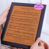 Leatherwork Anniversary Gift Sheet Music, Anniversary Gift, Love Etched ...