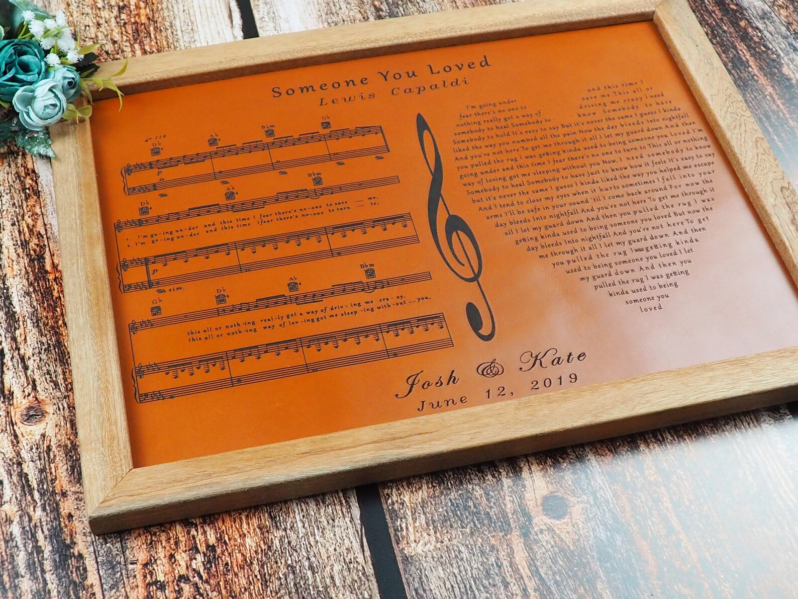 Leatherwork Anniversary Gift Sheet Music Anniversary Gift - Etsy