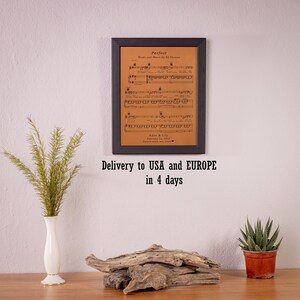 Leatherwork Anniversary Gift Sheet Music Notes Gift, 3rd Anniversary ...